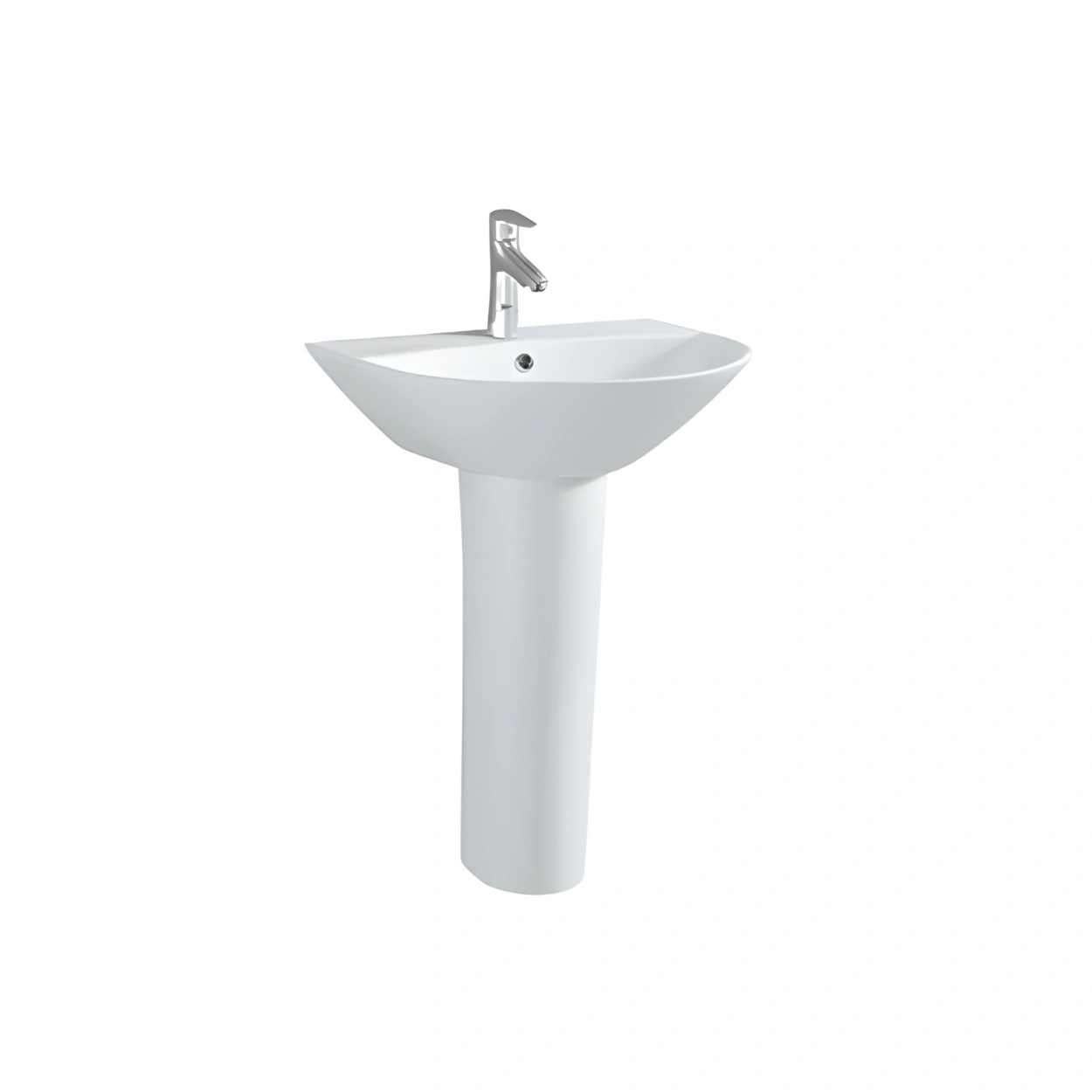 FBT White Pedestal Basin – 5300A | FBT